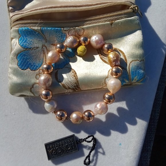 Honora | Jewelry | Honora Ming Freshwater Pearl And Bronze Italia Bead ...